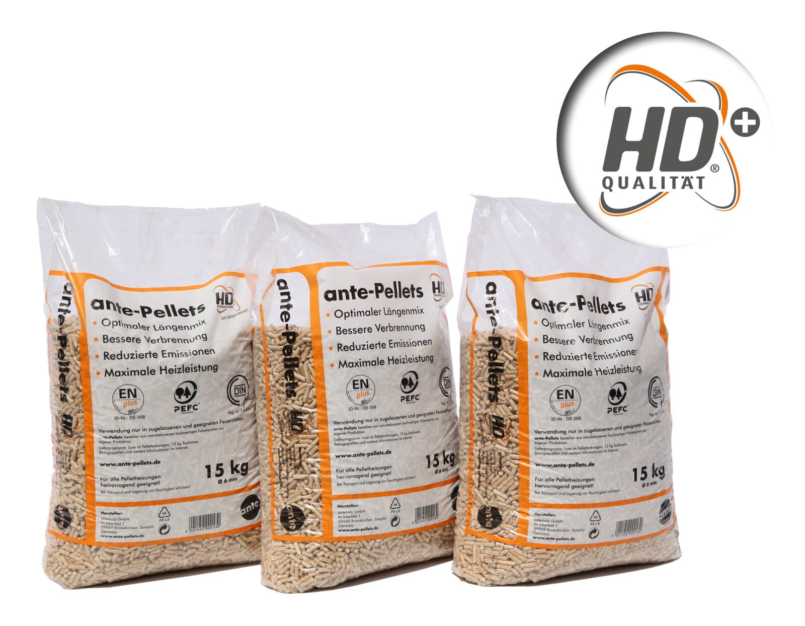 Ante Holz - ante HD+ Holzpellets